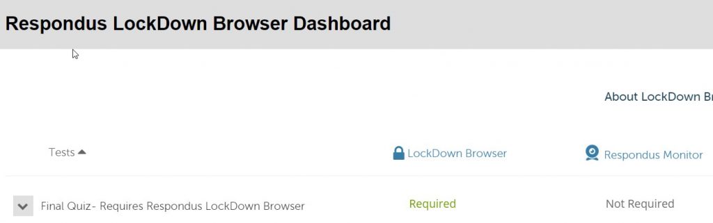 Enabling Respondus LockDown Browser – Centre of Leadership, Learning ...